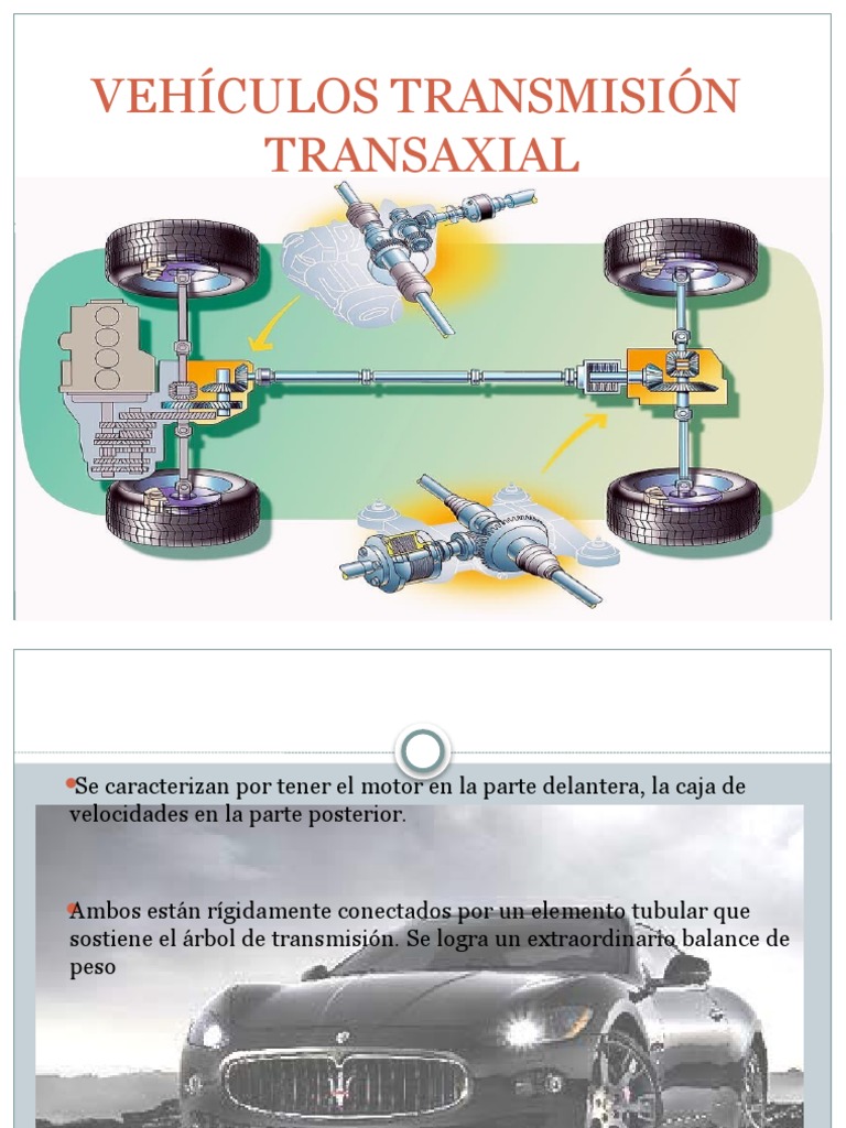 Vehículos Transmisión Transaxial | PDF