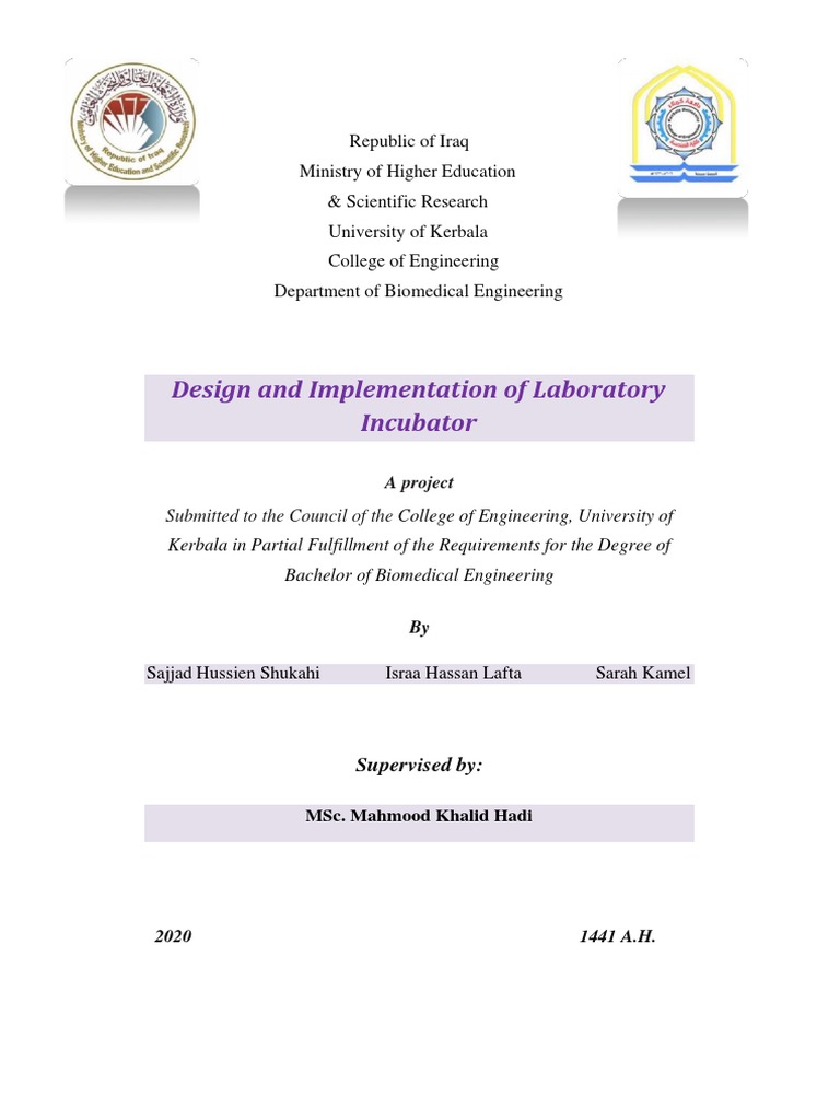 Design and Implementation of Laboratory Incubator | PDF | Blood | Bacteria