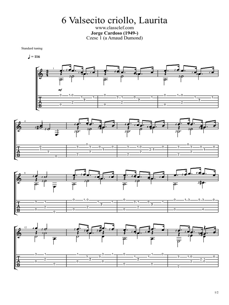 Valsecito Criollo Laurita by Jorge Cardoso | PDF