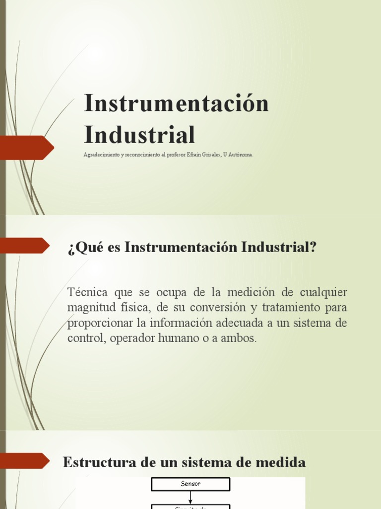 Guía Completa sobre Instrumentación Industrial | PDF | Medición ...