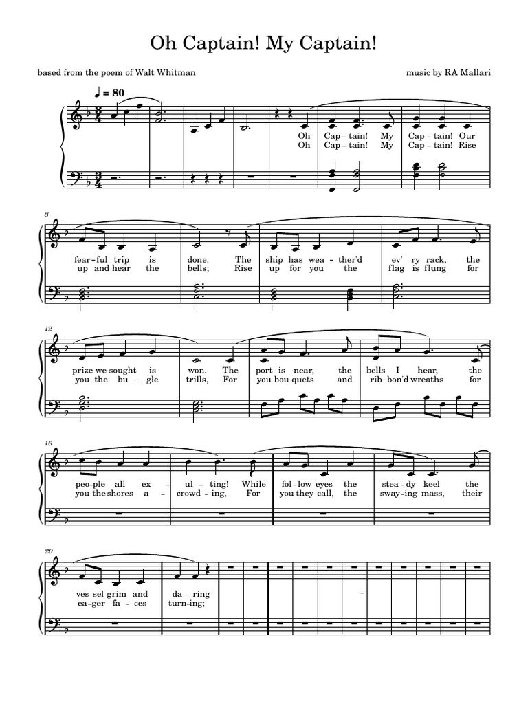Oh Captain Version 2 | PDF