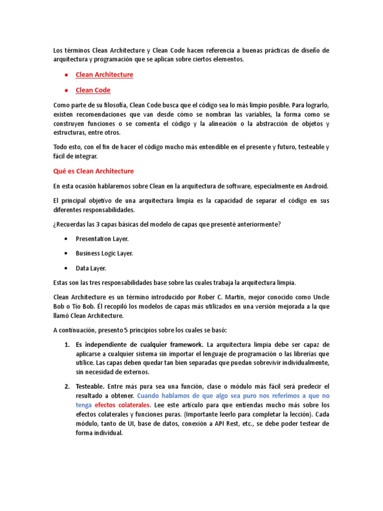 ¿qué Es Clean Architecture Pdf Programación De Computadoras Softwareemk 5912