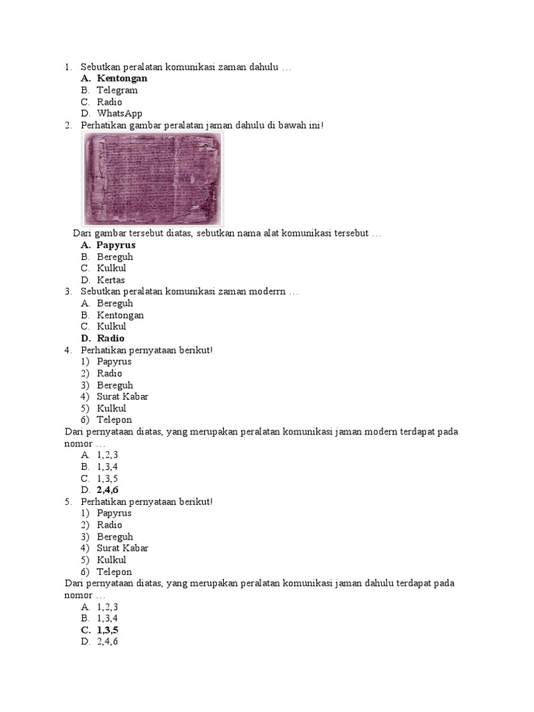 Kisi Kisi Soal TIK Kelas 7 Semester Genap F | PDF | Game & Aktivitas | Komputer