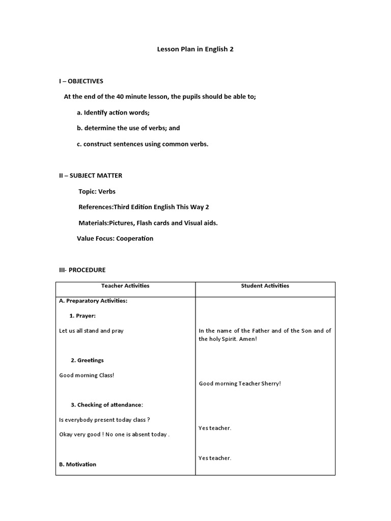 ENGLISH DLP Ready For Print | PDF | Teachers
