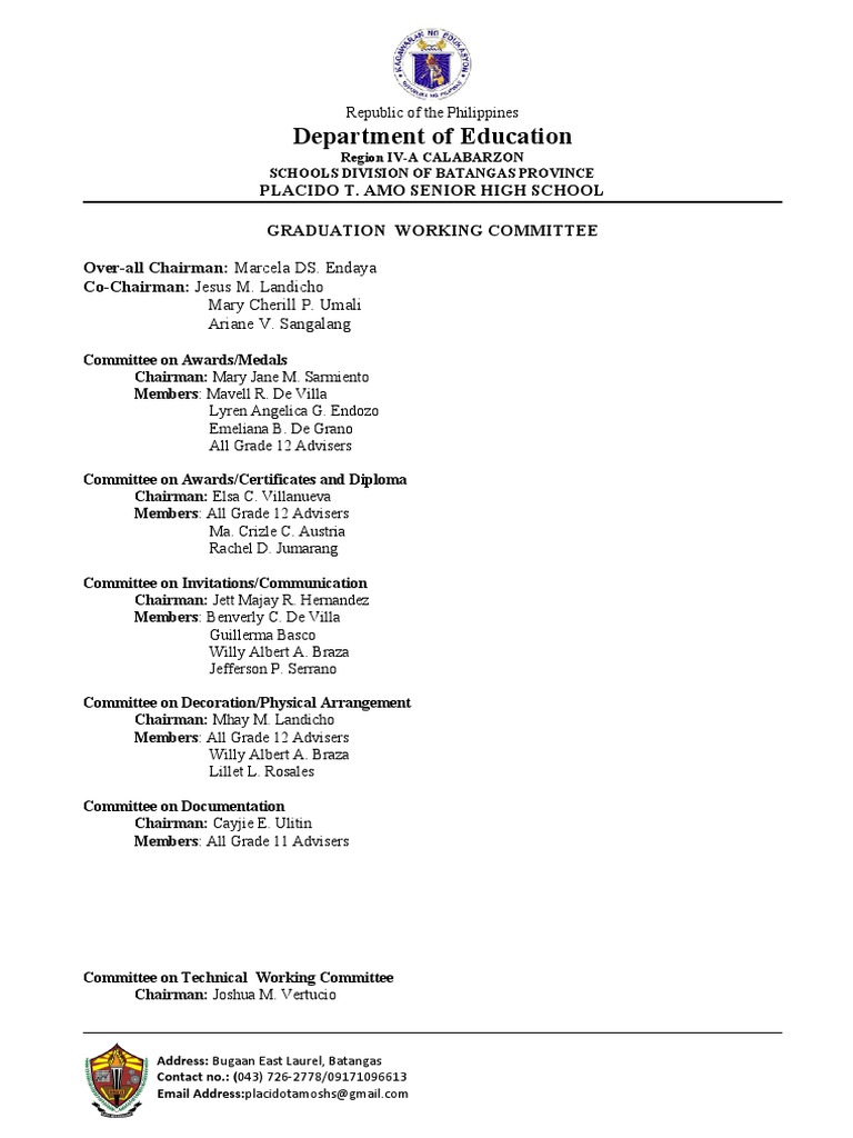 Graduation Committee 2021 | PDF