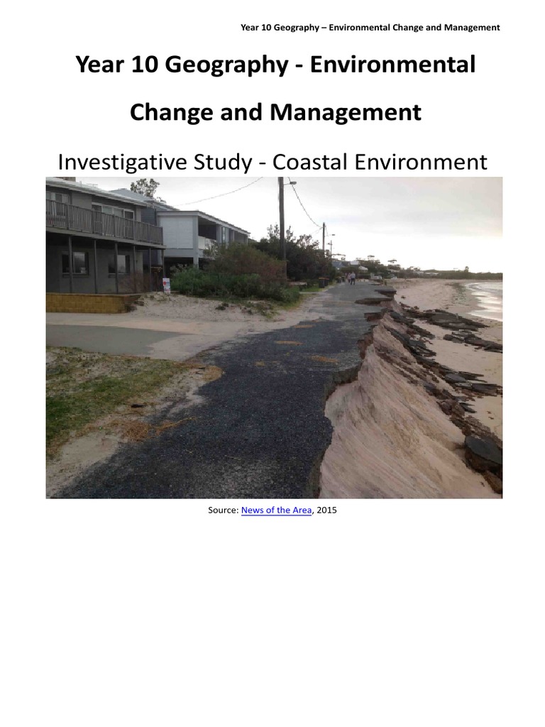 Year 10 Coastal Environment Study Guide | PDF | Coast | Earth Sciences