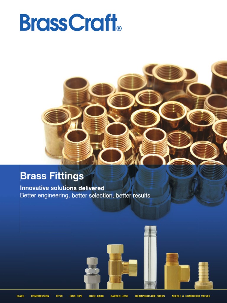 0302 Brass Fittings Catalogue | PDF | Pipe (Fluid Conveyance) | Plumbing