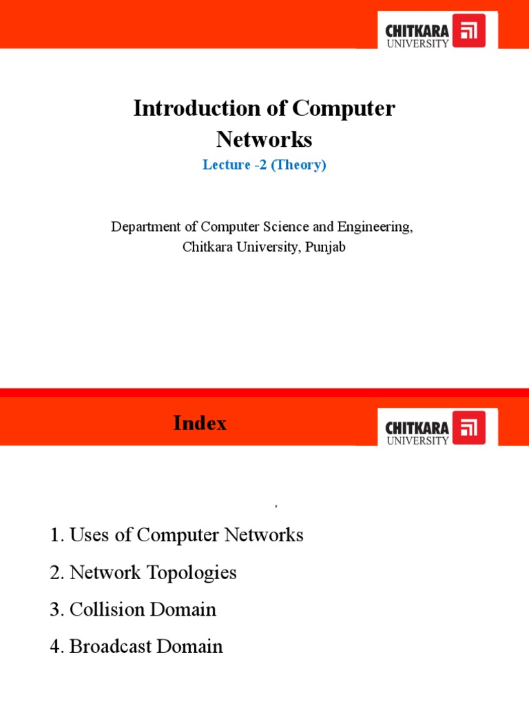 Lecture 2 Introduction Pdf Network Topology Computer Network