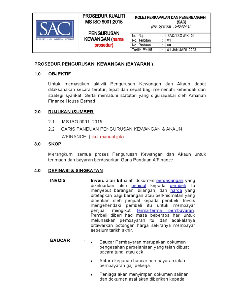 Prosedur Sac | PDF