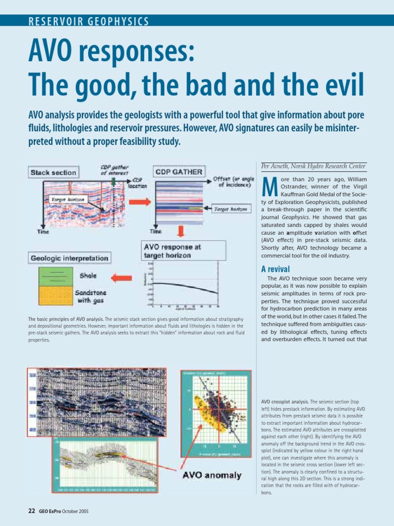 AVO Responses | PDF | Reflection Seismology | Petroleum Reservoir