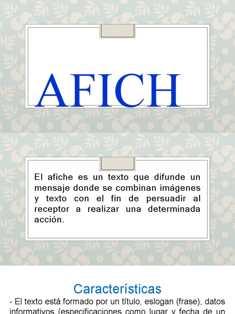 El Afiche | PDF | Póster | Comunicación