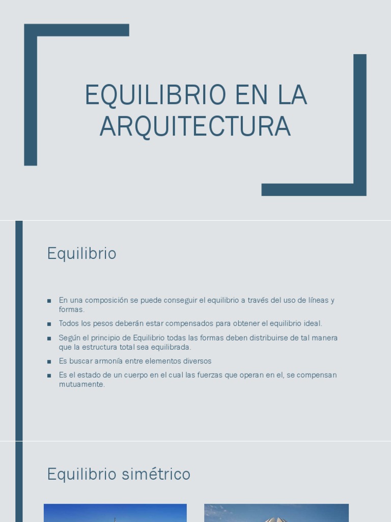 Equilibrio en La Arquitectura | PDF