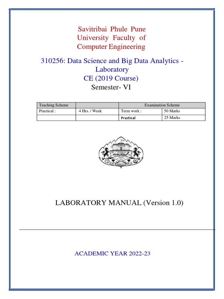 DS&BD Lab Manul | PDF | Data Analysis | Machine Learning DS&BD Lab Manul | PDF | Data Analysis | Machine Learning