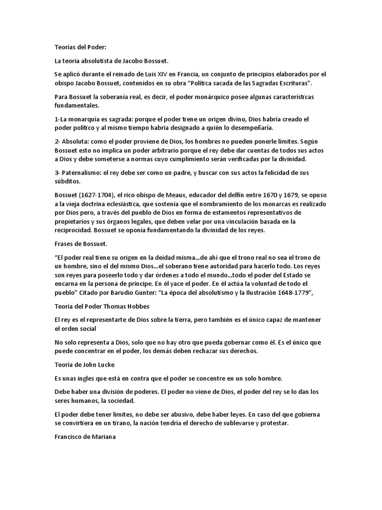 Teorías del Poder | PDF