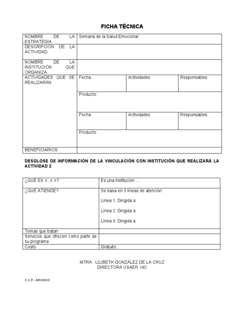 Ejemplo De Ficha Tecnica : Fichas tec: 10 Ejemplos de Ficha Técnica de Productos – BEDN