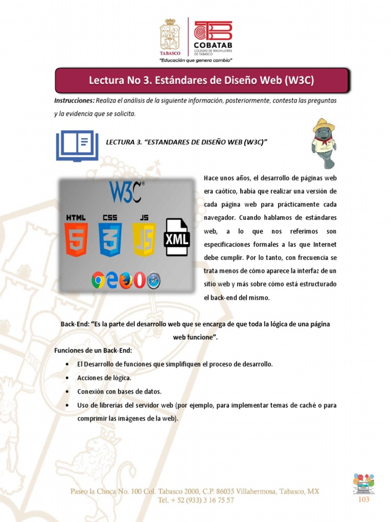 Estándares de Diseño Web W3C | PDF | HTML | Xml