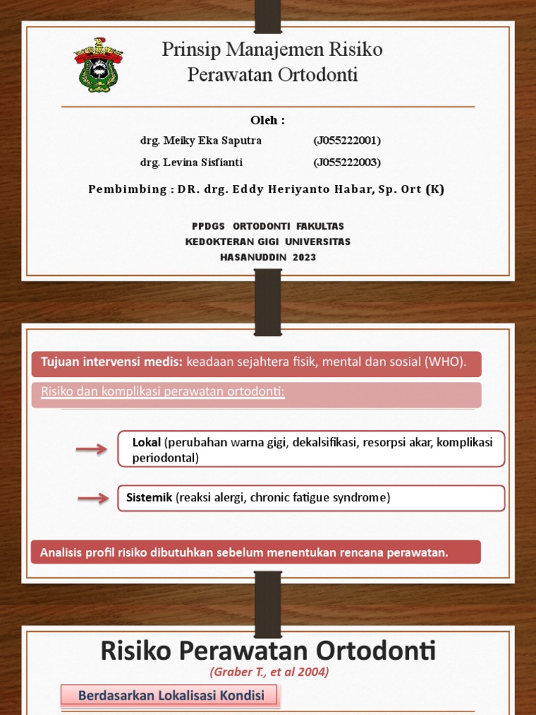 Prinsip Manajemen Resiko (Drg. Eddy) | PDF