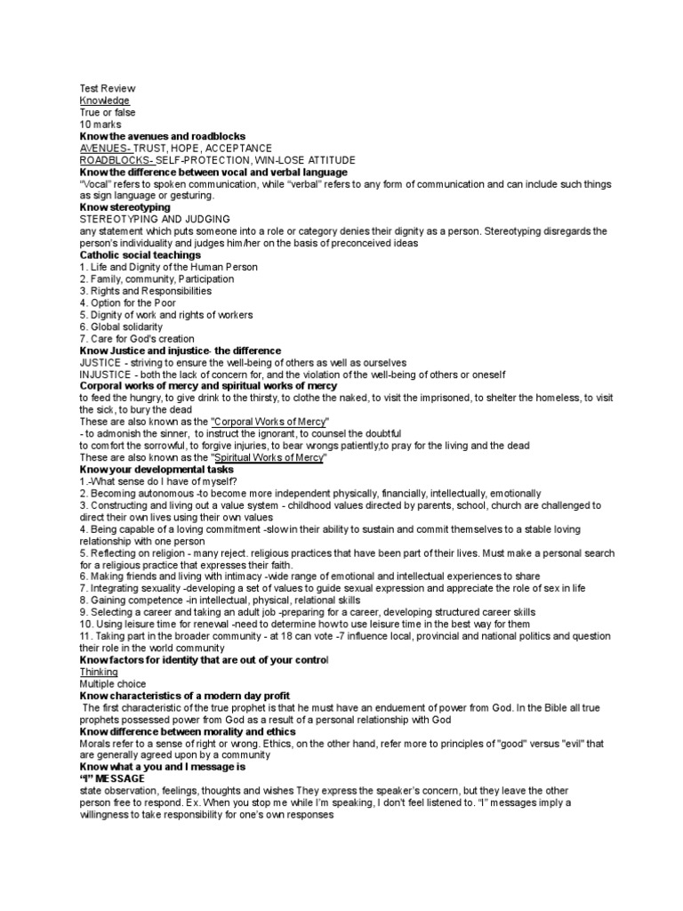 Religion Cheat Sheet | PDF | Morality | God