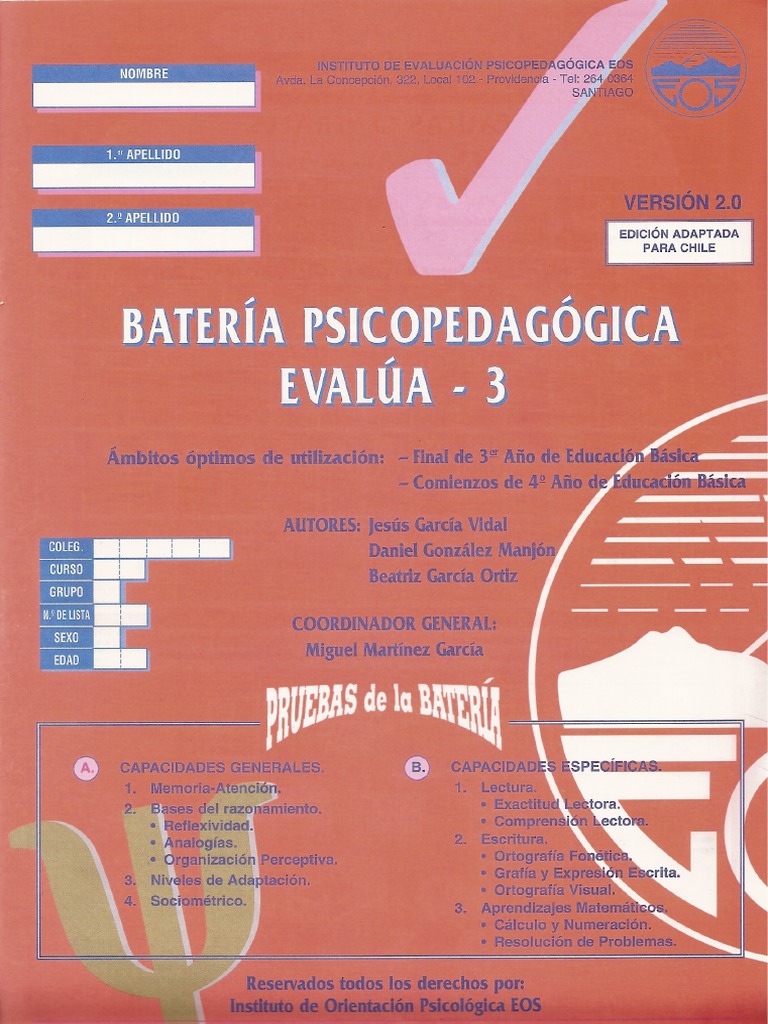 Evalua 3 V2 Chile Pdf