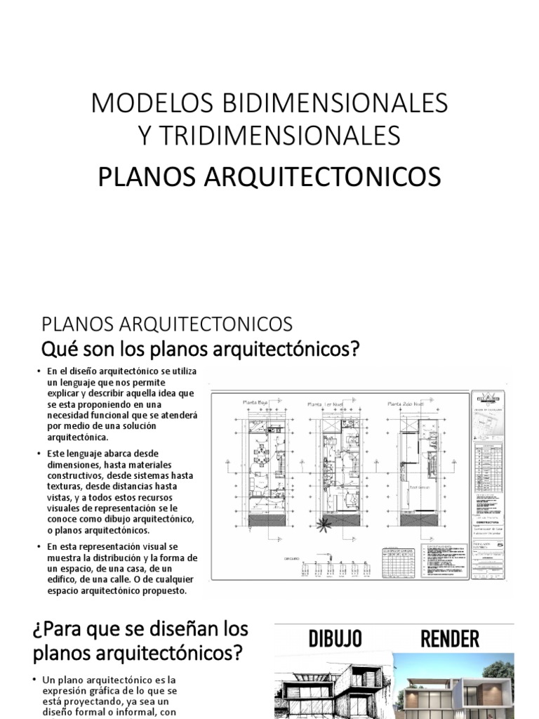 Modelos Bidimensionales Planos Arq | PDF | Diseño