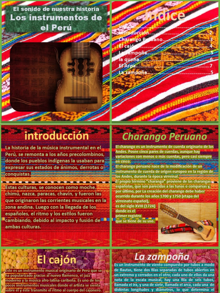 Intrumentos Del Peru | PDF | Instrumentos musicales | Perú