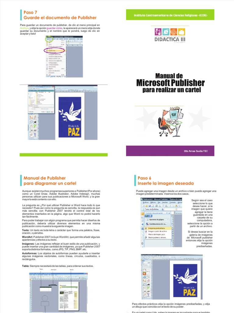 Dokumen - Tips Manual de Publisher para Hacer Un Cartel | PDF | Archivo ...