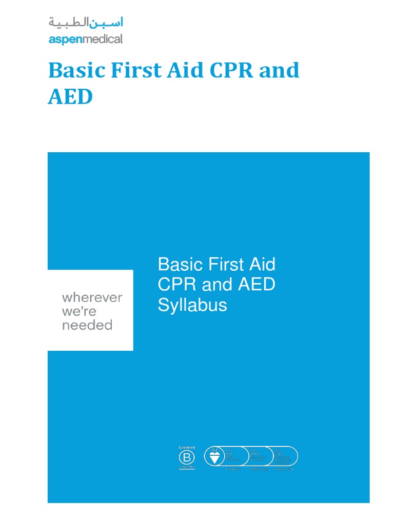 ASHI Basic First Aid CPR and AED Syllabus Aspenized | PDF ...