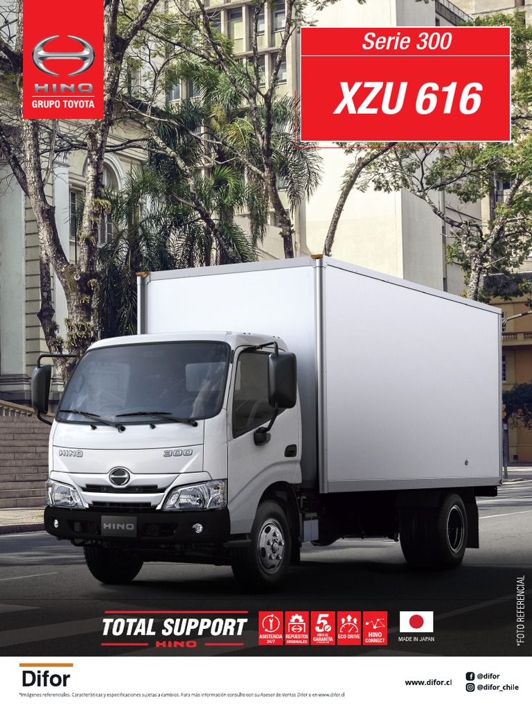 Hino XZU 616: Especificaciones y Garantía | PDF | Eje | Sistema de ...