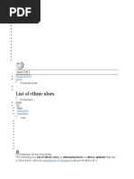 List of Ethnic Slurs by Ethnicity | PDF | Mulatto | Race And Ethnicity ...