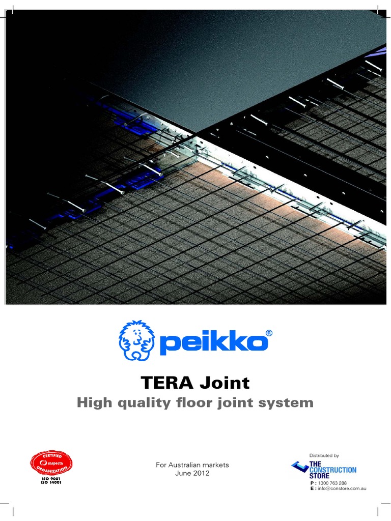 TERA Joint Brochure | PDF | Concrete | Welding