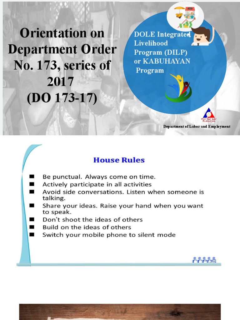 DO 173, Series of 2017-Guidelines in The Implementation of DILEEP | PDF ...