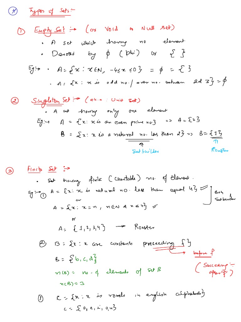 Lecture 3 - Types of Sets | PDF
