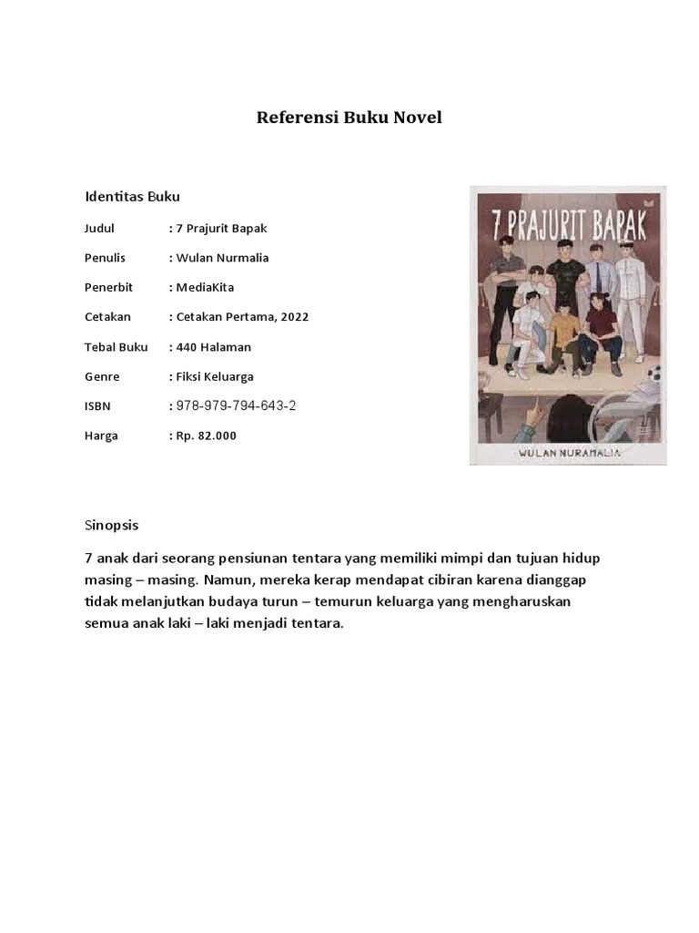 Referensi Buku Novel | PDF