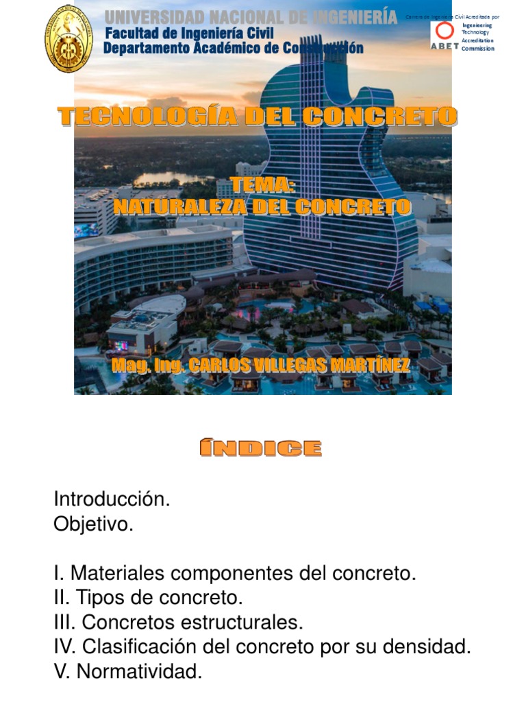 Semana 1 (2) - Final Naturaleza Del Concreto - Tipos de Concreto | PDF | Hormigón | Cemento