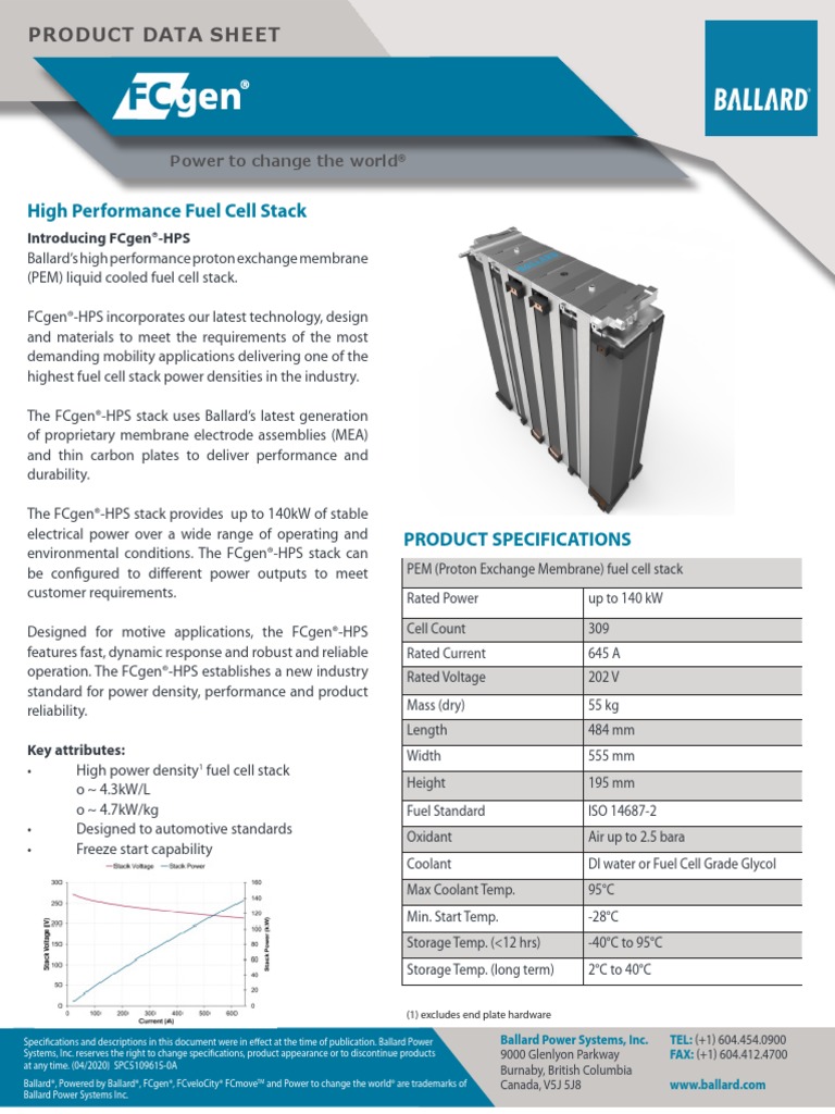 Fcgen Hps | PDF | Fuel Cell | Energy Conversion