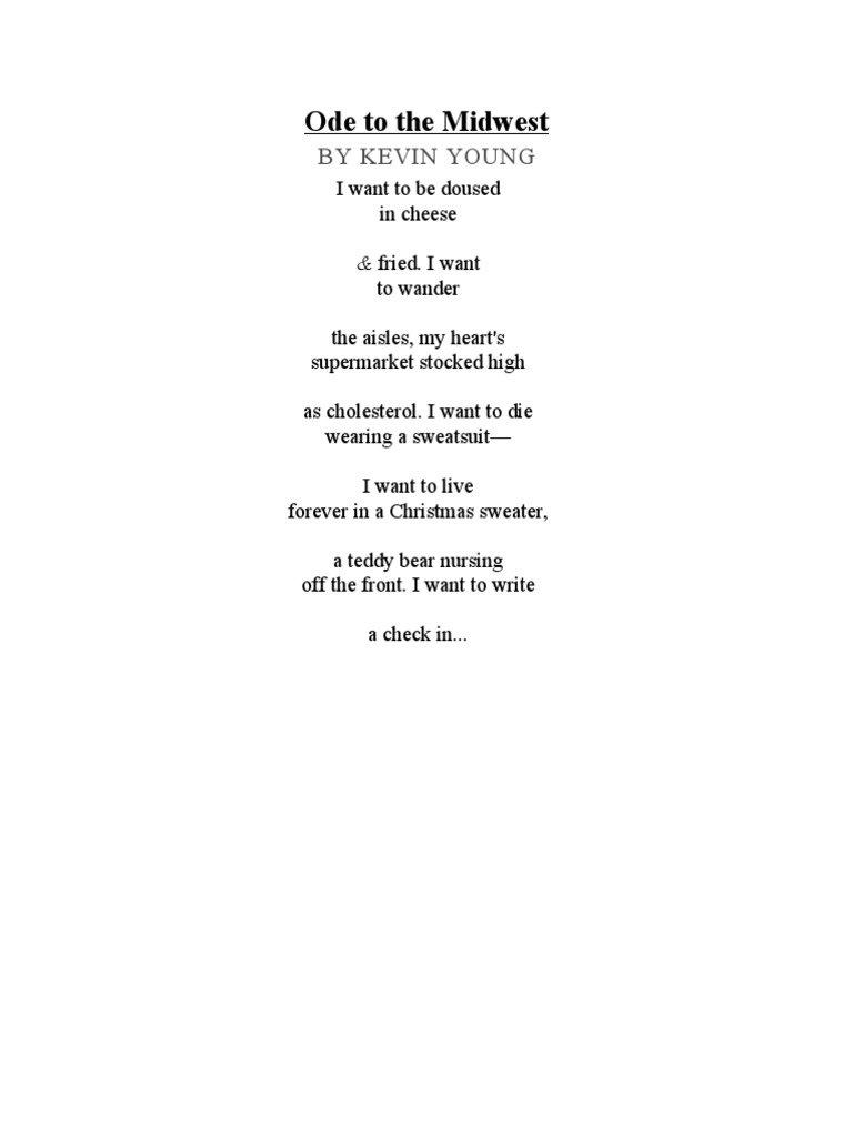 Ode To The Midwest | PDF