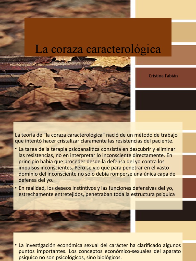Análisis de la Coraza Caracterológica | PDF | Neurosis | Amor