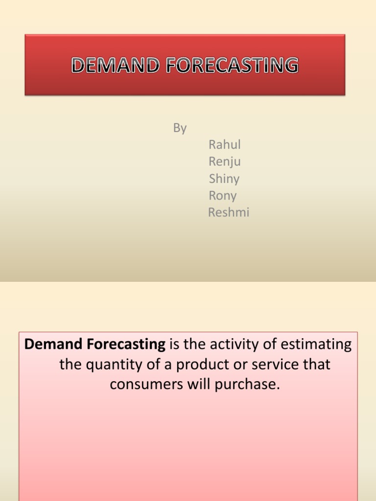 Demand Forecasting Edited | PDF | Regression Analysis | Forecasting