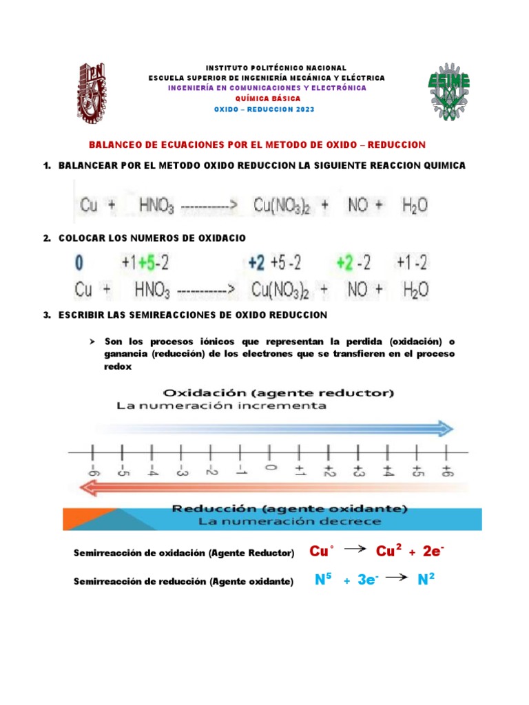 Balanceo - Oxido Reduccion-23 | PDF