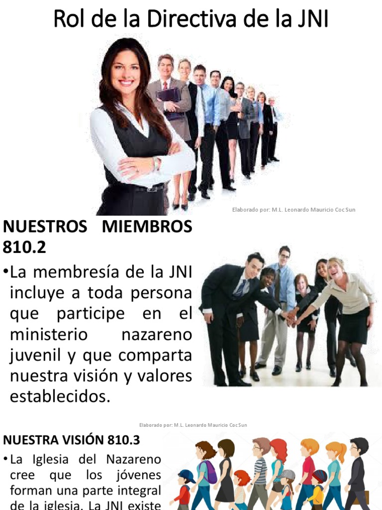 Rol de La Directiva de Jni (Original | PDF | Iglesia cristiana | Misionero