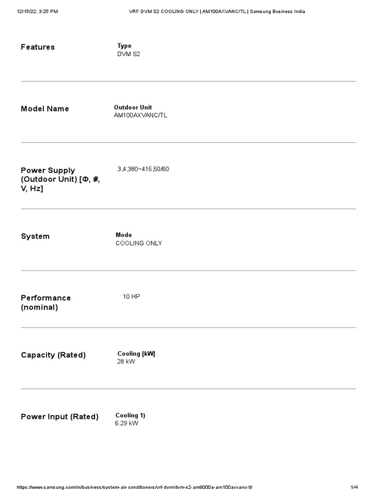 Samsung Final VRF | PDF | Heat Exchanger | Gases