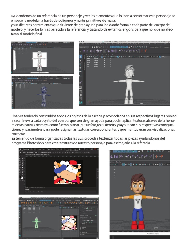 Erickalanisflores Informe Personaje Act Aprene Eaf | PDF | Gráficos de computadora 3 D | Animación