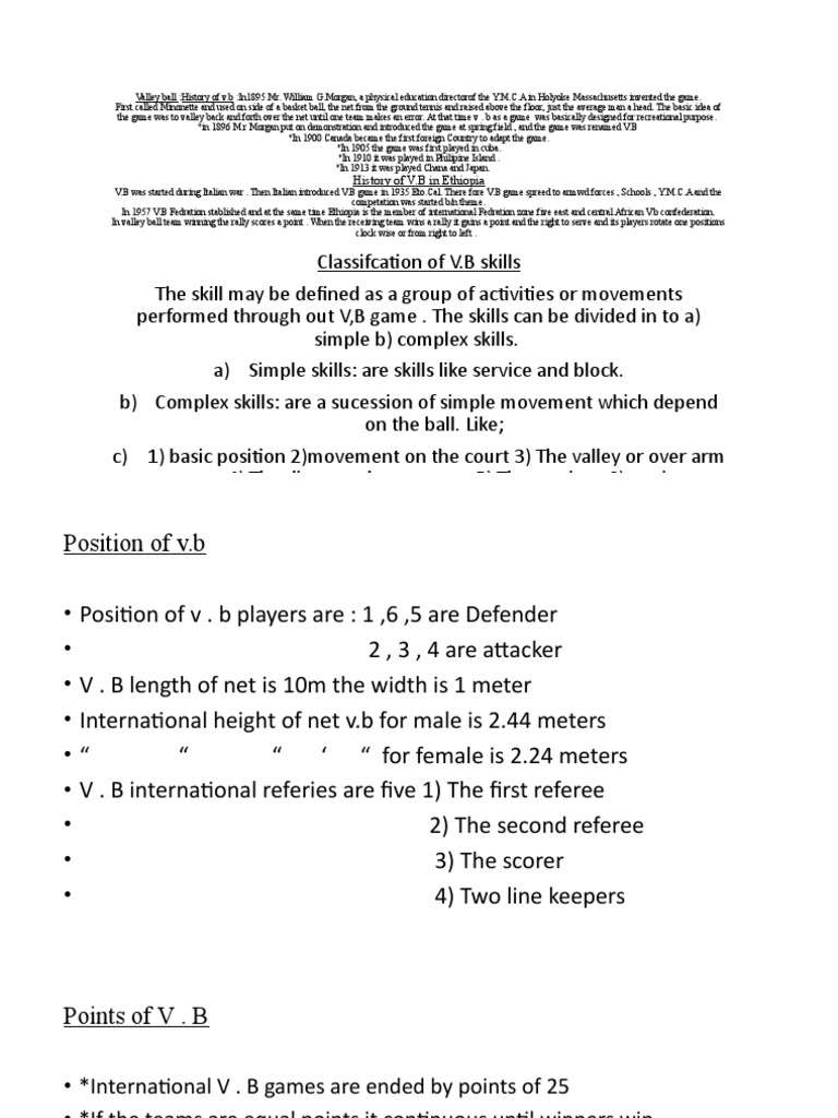 Valley Ball | PDF | Athletic Sports | Team Sports