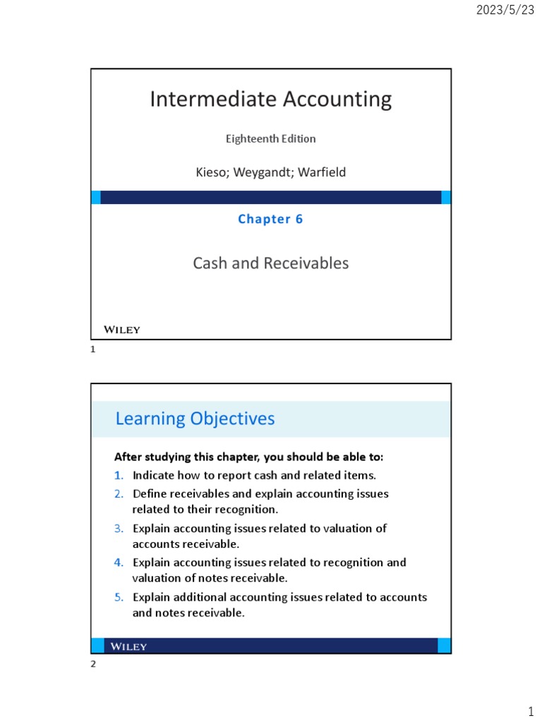 Ch06 Cash and Receivables | PDF | Bad Debt | Debits And Credits