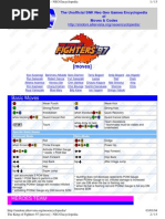 KOF 2002 Move and Combo List | PDF