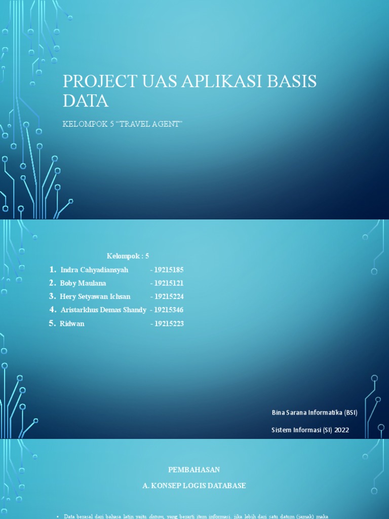 Project Uas Aplikasi Basis Data KEL 5 | PDF