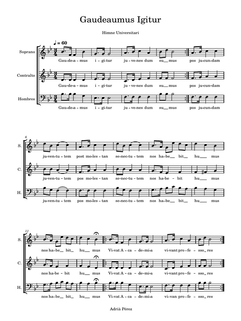 Gaudemus Igitur | PDF
