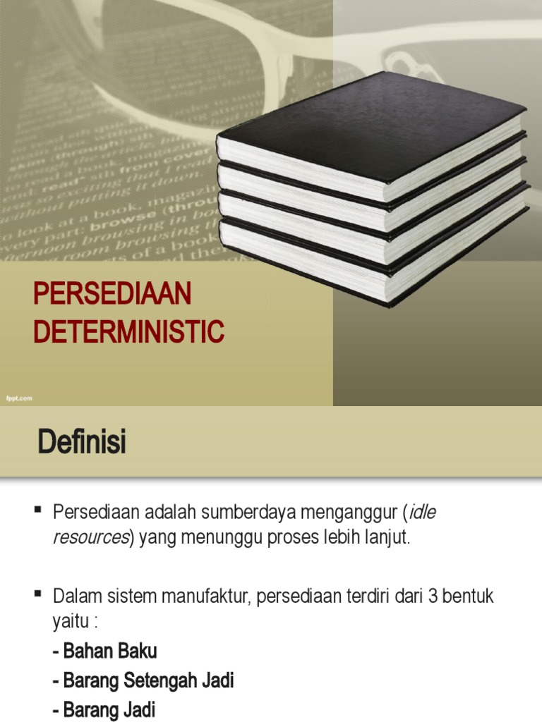 Biaya dan Model Persediaan Deterministik | PDF | Bisnis | Pengelolaan ...