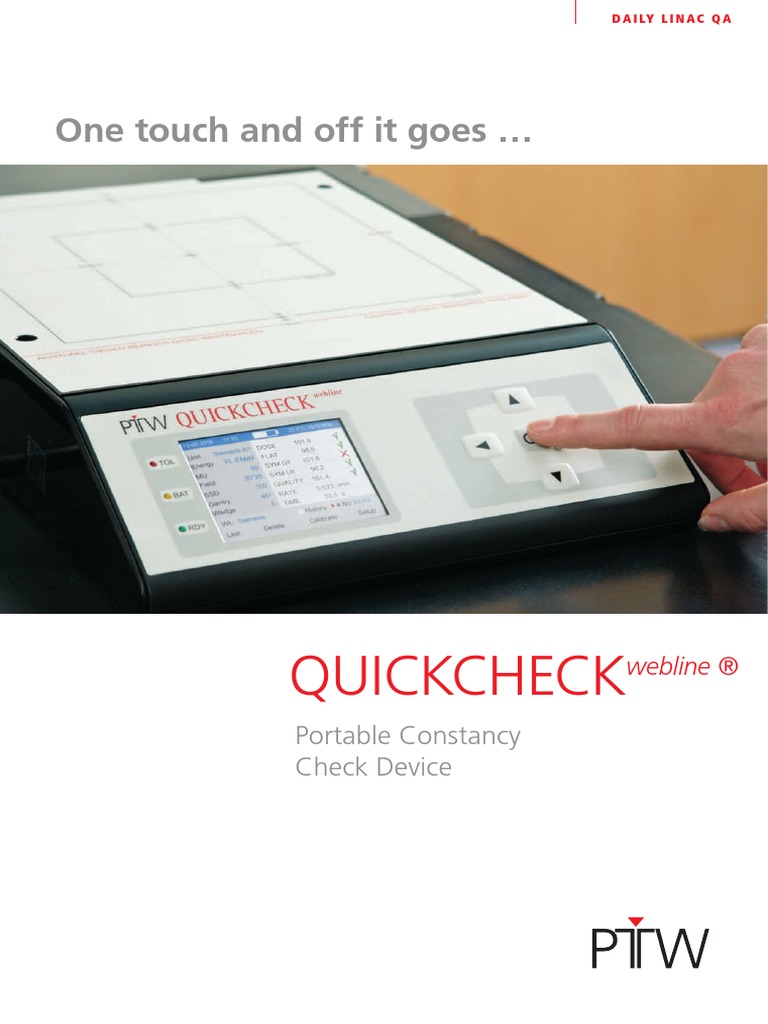 QUICKCHECK Webline Bro en 87113900 02 | PDF | Dosimetry | Particle ...