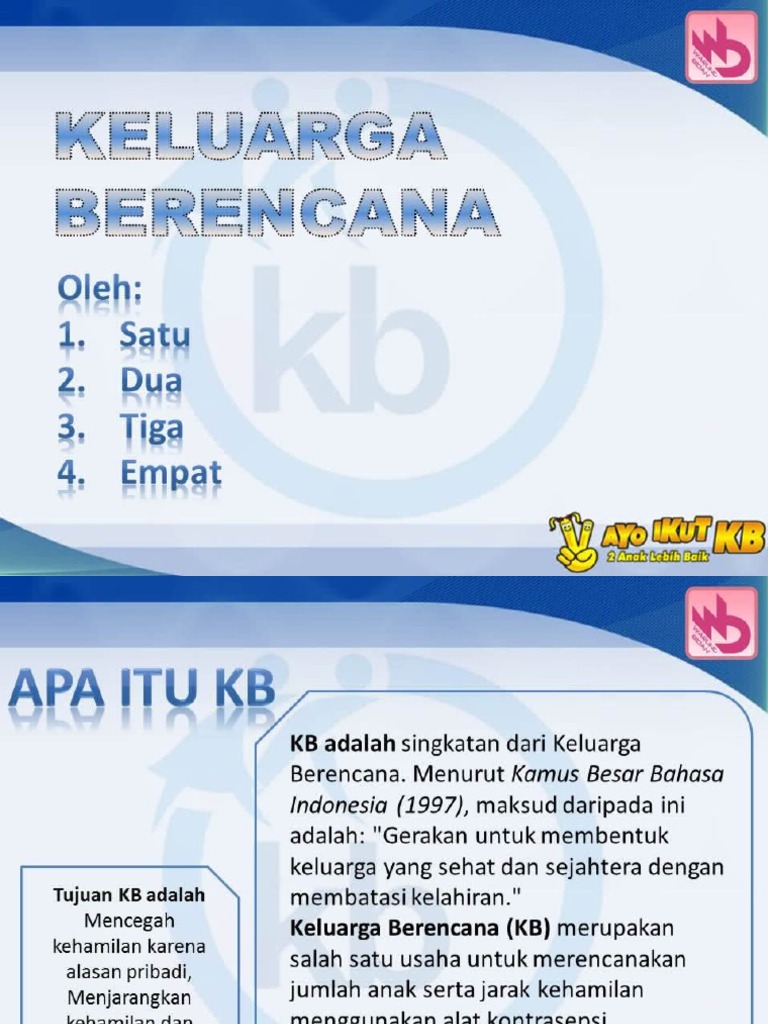 Lembar Balik KB | PDF